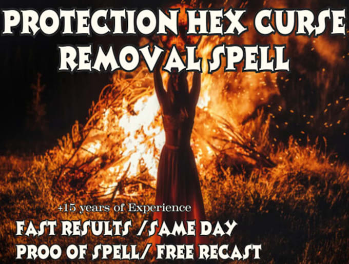 Cast hex, curses removal spell, remove negative energy, fast protection ...