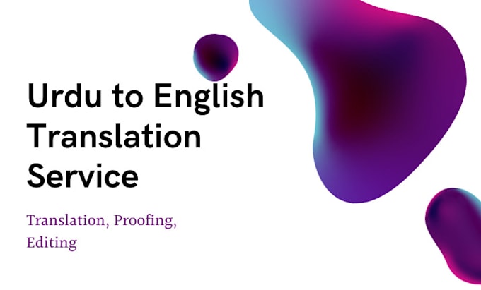 Translate urdu to english by Inkmaven85 | Fiverr