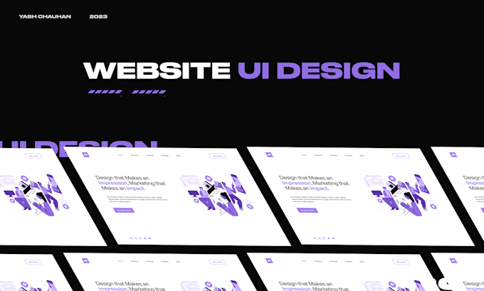 Design outstanding website ui designs by Whoisyxsh | Fiverr