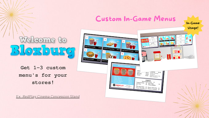 Make custom welcome to bloxburg menu decals by Hillarynana | Fiverr