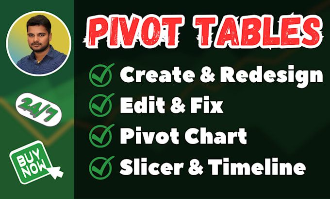 Create, edit, fix and redesign pivot table, graph and chart by ... Create, edit, fix and redesign pivot table, graph and chart by ...