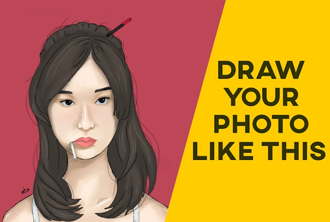 Draw your photo in awesome digital art by Ahsanunadia | Fiverr