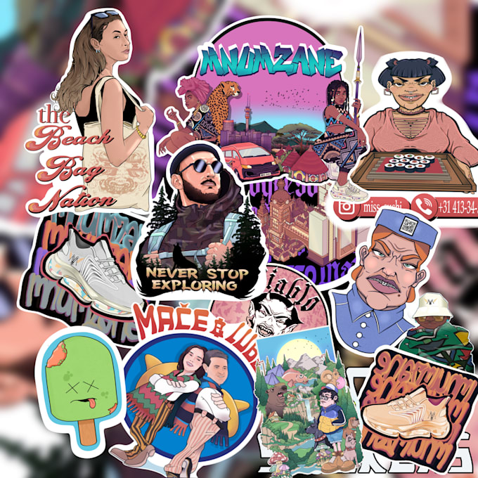 Transform your ideas into sticker art by Paroczailaszlo | Fiverr