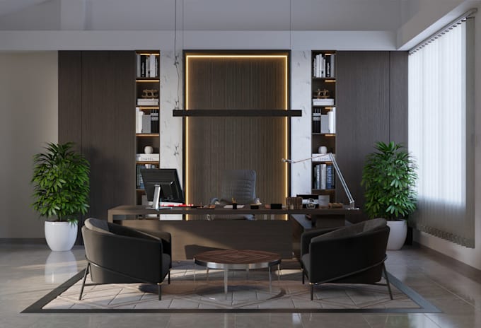 Design and create a realistic rendering of your office by Gabrielayele ...