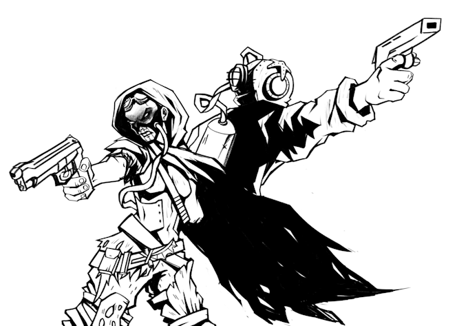 Create digital line art for your comic or webtoon by Ameliastebbing ...