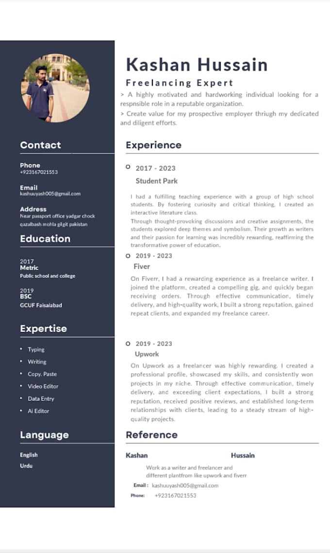 Create and design, editing cv, resume and cover letter by ...