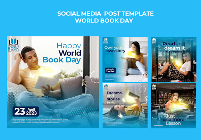 Create high quality social media posts and web banner by ...