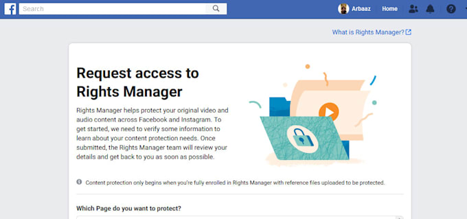 Approve your page for rights manager of facebook by Arbaaz23 | Fiverr