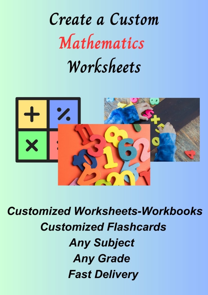 Create custom math worksheets by Abdullah__rana | Fiverr Create custom math worksheets by Abdullah__rana | Fiverr