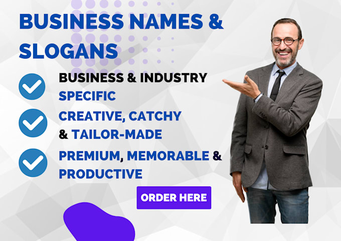Create top selling, catchy, memorable, and premium business names and ...