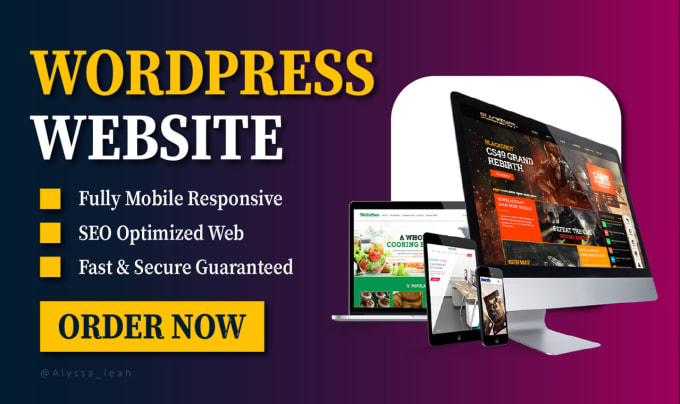 Build a responsive wordpress website design that converts by Alyssa_leah | Fiverr