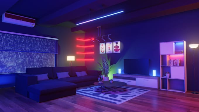 Create stream 3d background by Akhrom | Fiverr