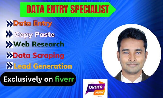 Do Accurate Data Entry Web Research Copy Paste And Virtual Assistant By