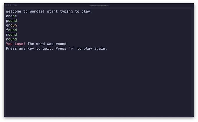 Make A Command Line Game In Rust By Musa Wong Fiverr