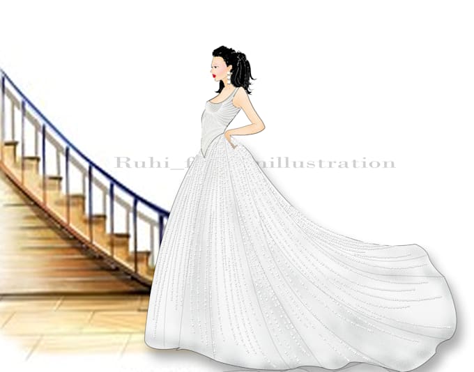 Create customized digital fashion illustration and cloud digital art by ...