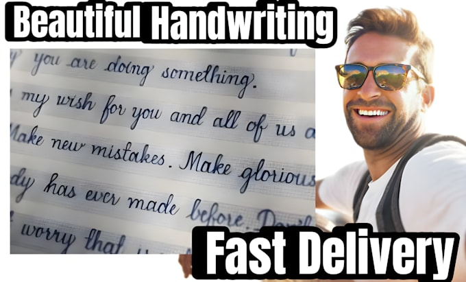 Handwrite anything for you in my beautiful handwriting by ...