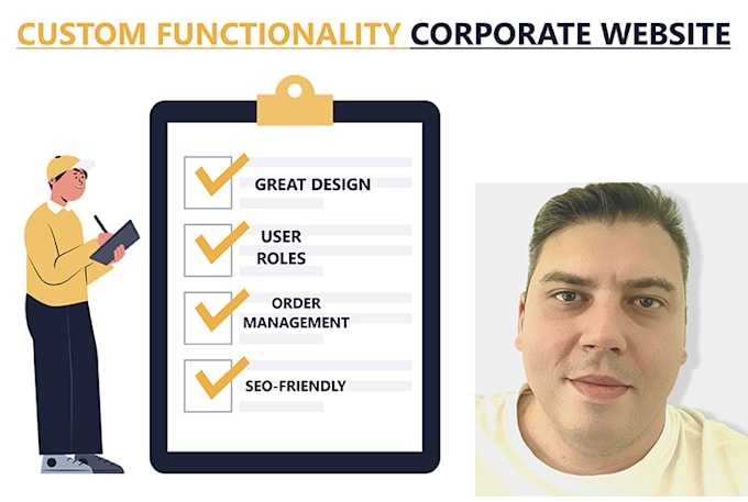 Make a spring boot corporate website with user roles and order ...