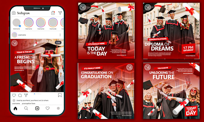 Create 30 unique social media posts designs for all platforms by Joseph ...