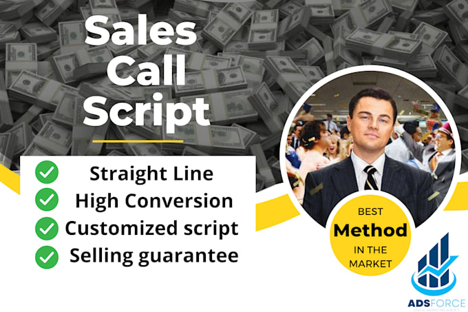 Create a cold call script for your sales team by Marcadsforce | Fiverr