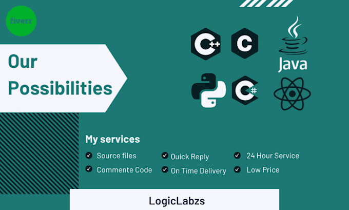 Do C Cpp Java Python Csharp Ruby Ror React Oop Dsa Projects By Logiclabzs Fiverr