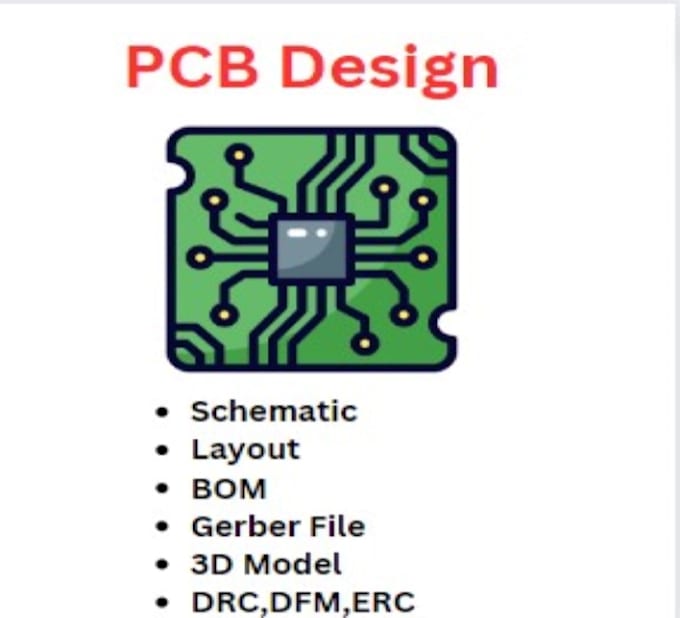 Make electronic circuit schematics, pcb by Sameebaig113 | Fiverr