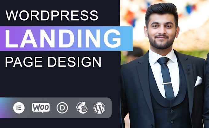 Create wordpress landing page design or single page website using elementor pro by Volma_tica ...