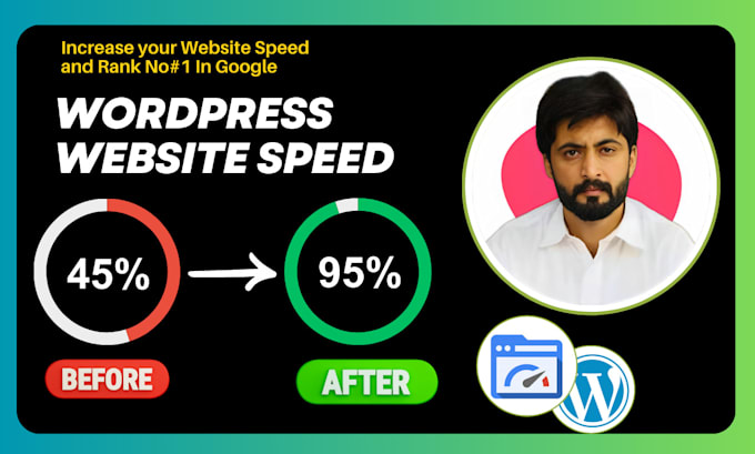 Increase your wordpress website speed optimization by Laheef20 | Fiverr