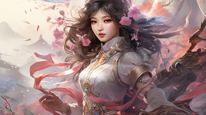 Create fantasy character art with digital illustration ai by ...