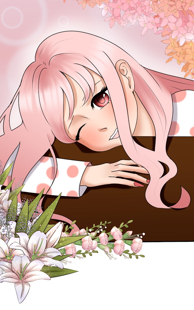 Draw webtoon and manga page color with background by Elliemei | Fiverr