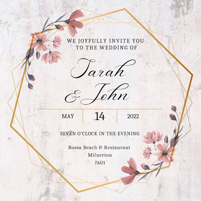 Design custom video invitations for any event by Anee_qs | Fiverr