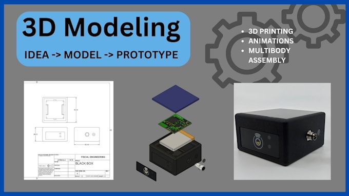 Create a 3d model from your 2d drawing or idea by Emmanuelfiscal | Fiverr