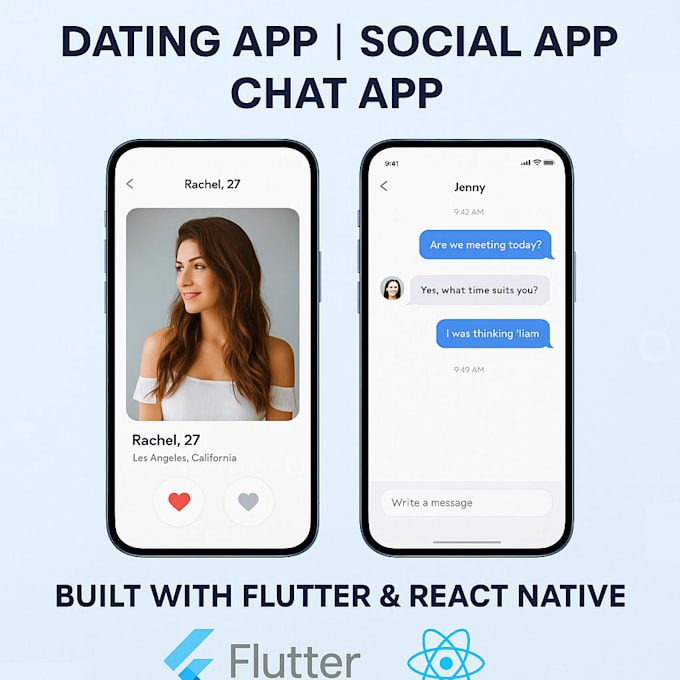 Dating app and website development social media chat app flutter react native by Abdulwahab_001 ...