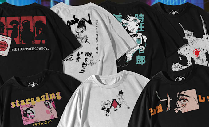 Create custome streetwear anime t shirts by Aranvs11 | Fiverr