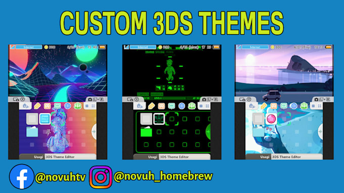 Create a custom 3ds theme by Djdan5000 | Fiverr