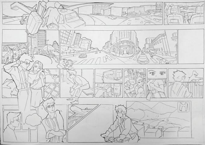 Draw clean storyboards for your project by Stefimontanarus | Fiverr