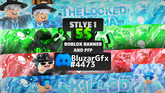 Make you a roblox gfx banner with a pfp by Bluzare | Fiverr