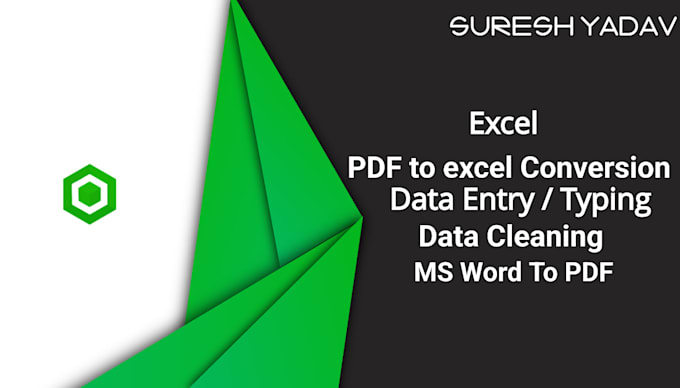 Do data cleaning and building excel formats by Suresh85 | Fiverr