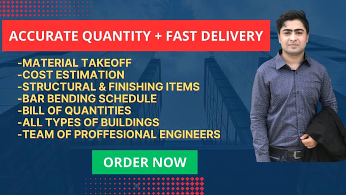 Deliver accurate estimates for civil projects, expert in quantity take ...