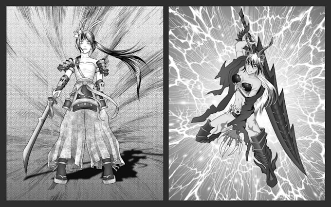 Illustrate anime manga style oc fanart by Charm_yosh | Fiverr