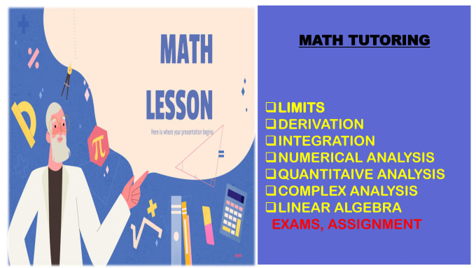 Tutoring calculus 123 linear algebra complex analysis by Atiaiqbal | Fiverr Tutoring calculus 123 linear algebra complex analysis by Atiaiqbal | Fiverr
