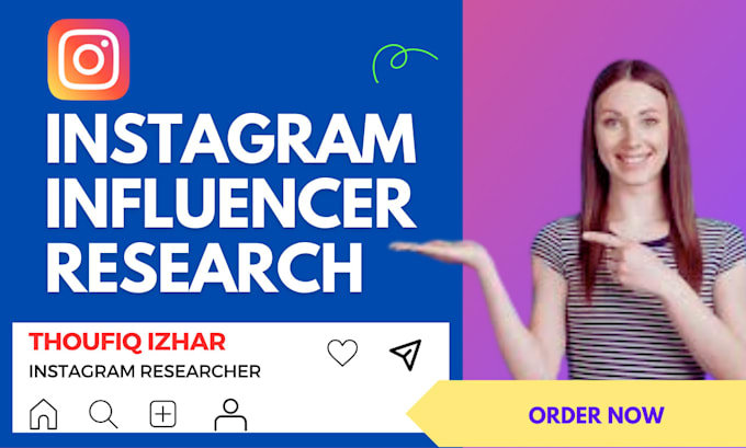 Find the best instagram influencer research of any niche by Thoufiq ...