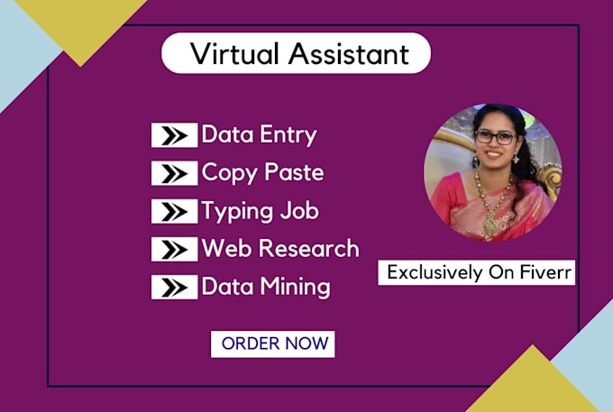 Be your virtual assistant for copy paste, excel data entry, web research, typing by Masudaparvin ...