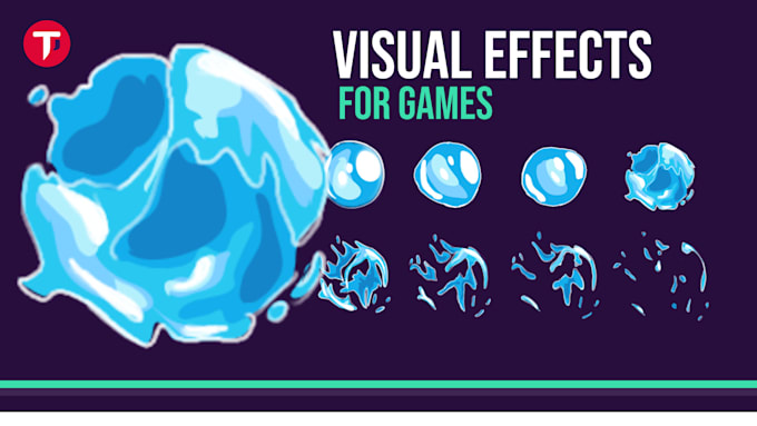 Design 2d effects for your games or animations, sprite sheet by ...