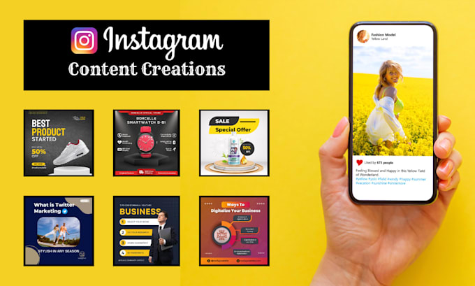 Professional instagram content designer and creative post creator and ...