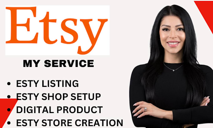 Esty shop setup, esty digital product, esty store creation, esty listing, by Ashely_funnel | Fiverr