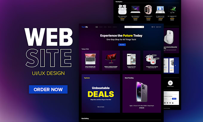 Design creative web ui ux and website landing page by Iwick_design | Fiverr