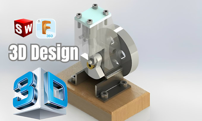 Design 3d models and mechanical 3d model with solidworks by Yasirukv ...