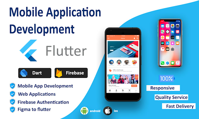 Do Flutter Mobile App Development And Be Your Flutter Developer By Al