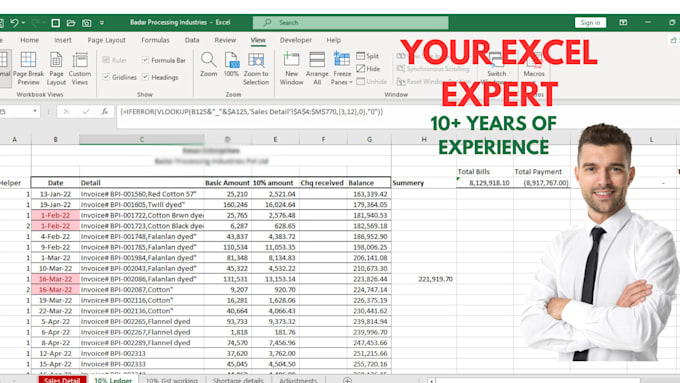 Design excel spreadsheets, charts and help with formulas by Amirqais89 | Fiverr