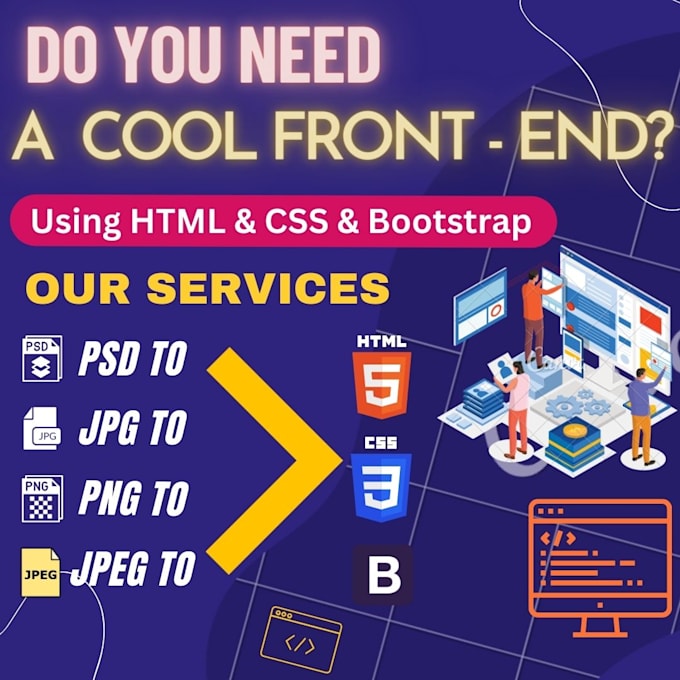 Be your front end web developer by Raza_ale | Fiverr